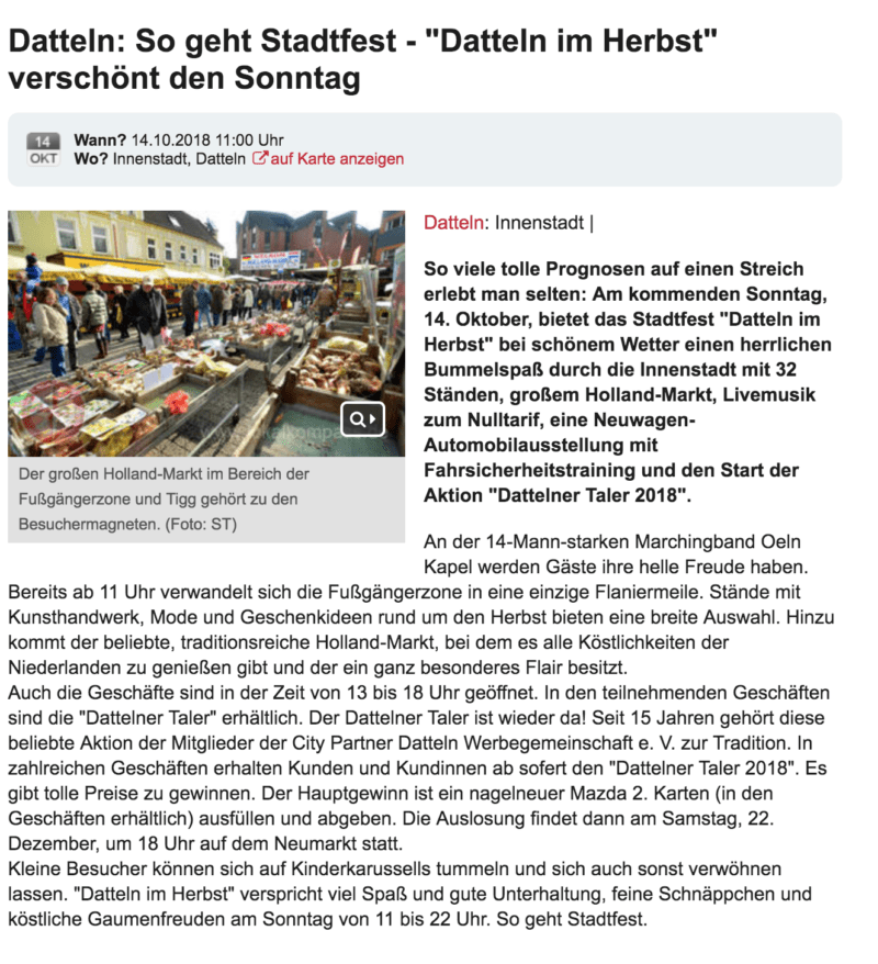 Holland Markt In Datteln